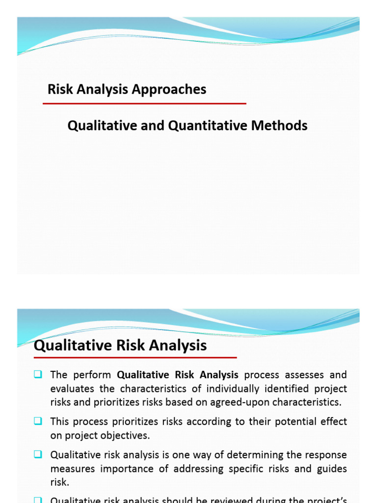 CH - 3 - Qualitative Risk Analysis | PDF | Risk | Risk Management