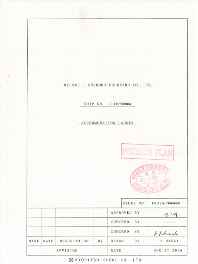 s1040 f3111 Accommodation Ladder 20251125 | PDF