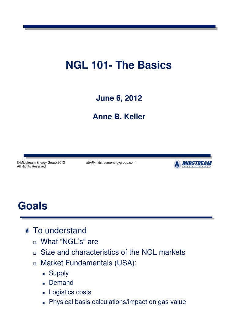 EIA NGL Workshop Anne Keller | PDF | Natural Gas Processing | Propane