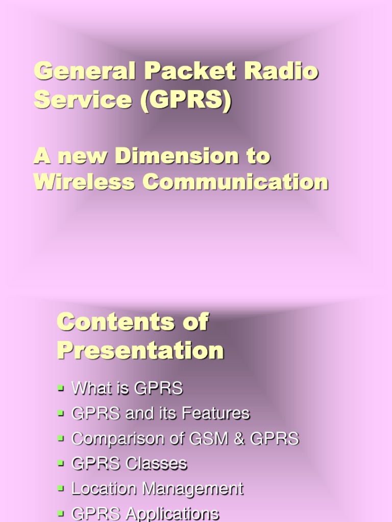 GPRS | PDF | General Packet Radio Service | Gsm