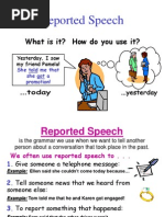 Reported Speech | PDF | Grammar | Language Mechanics