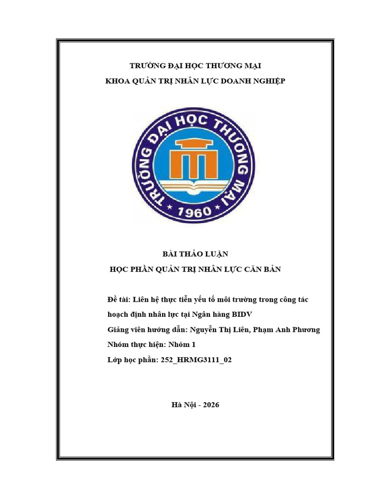 BTL QTNLCB Nhóm 1 Bìa | PDF