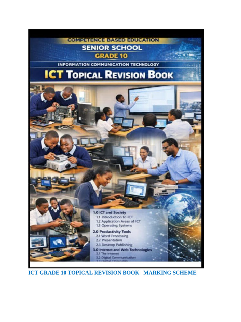 Ict Grade 10 Answer Booklet | PDF | Operating System | Graphical User ...