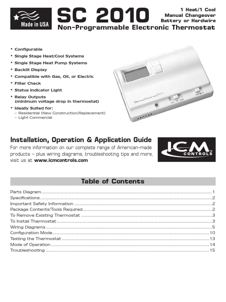 Simple Comfort Thermostat | PDF | Thermostat | Air Conditioning