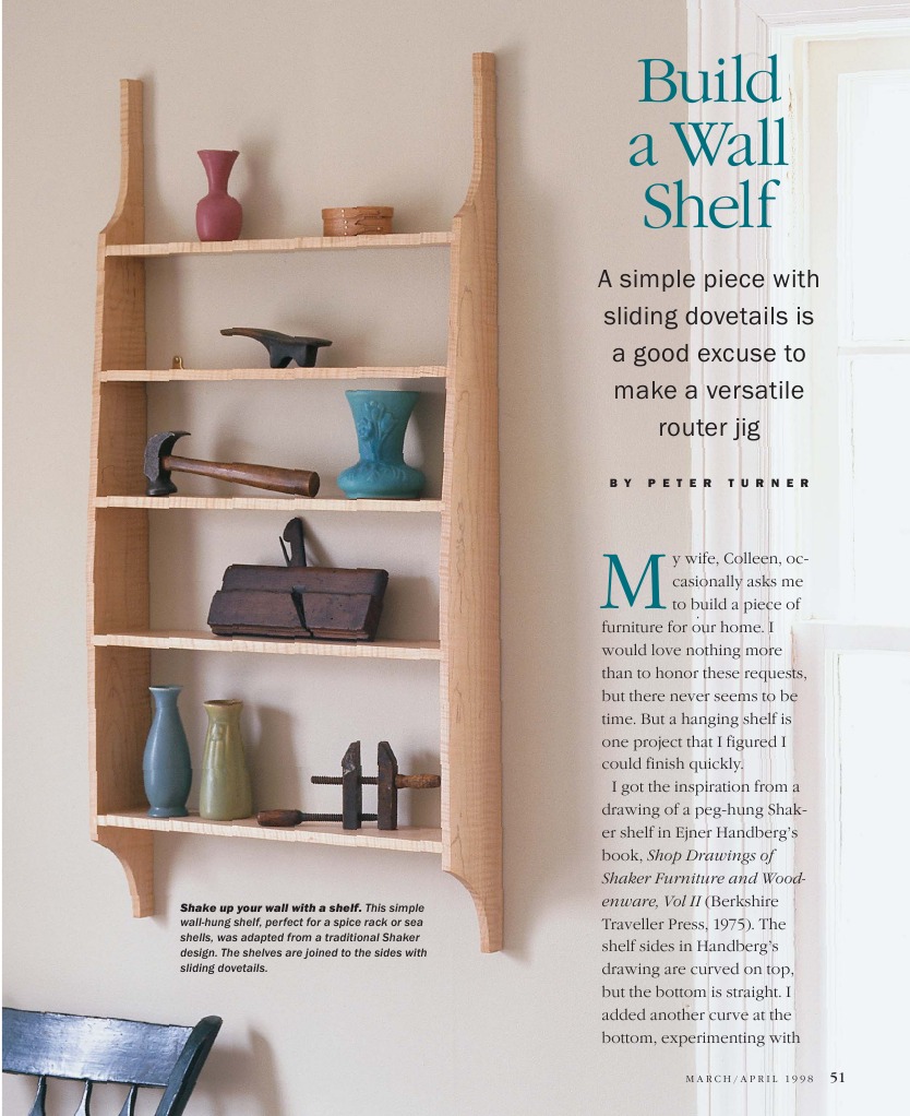 Build A Wall Shelf | PDF | Woodworking | Crafts