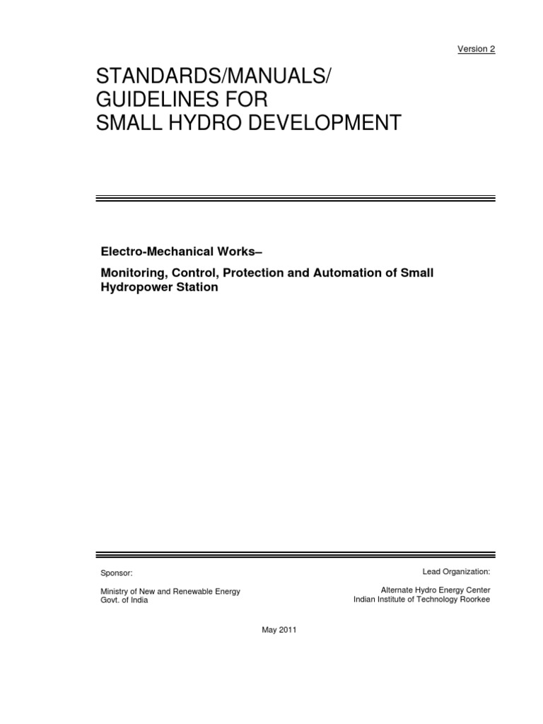 3.4 GL For Monitoring Control Protection and Automation of SHP Stations ...