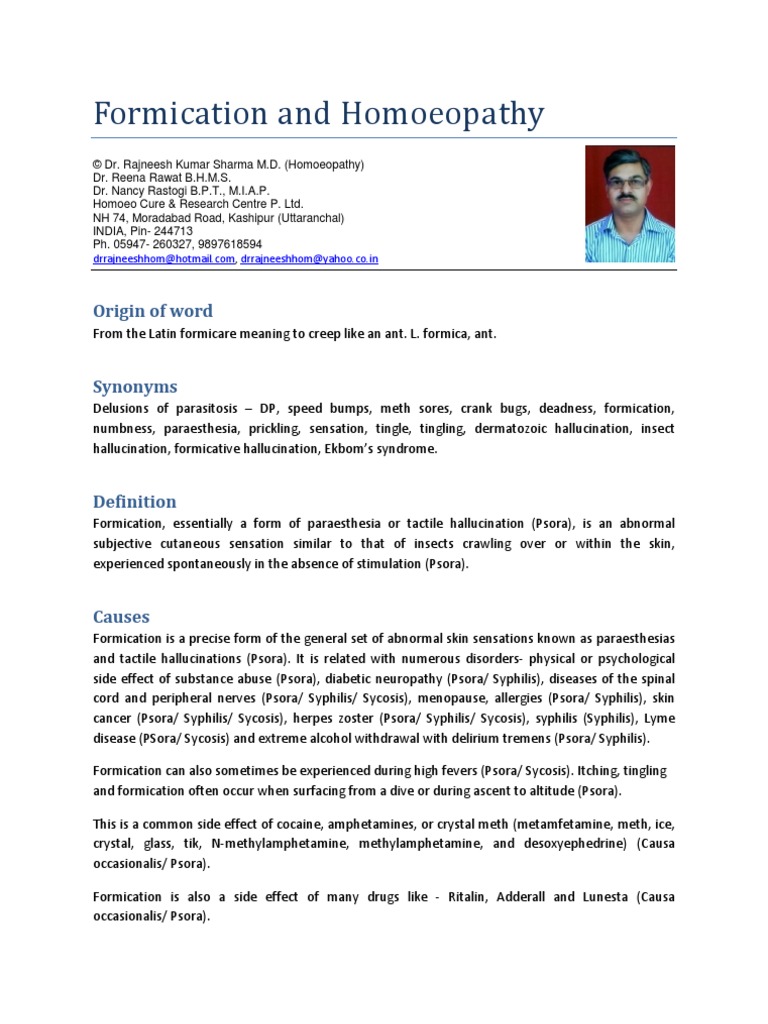 Formication and Homoeopathy | PDF