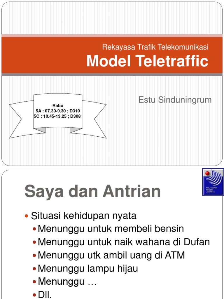 Pertemuann9.Model Teletraffic | PDF