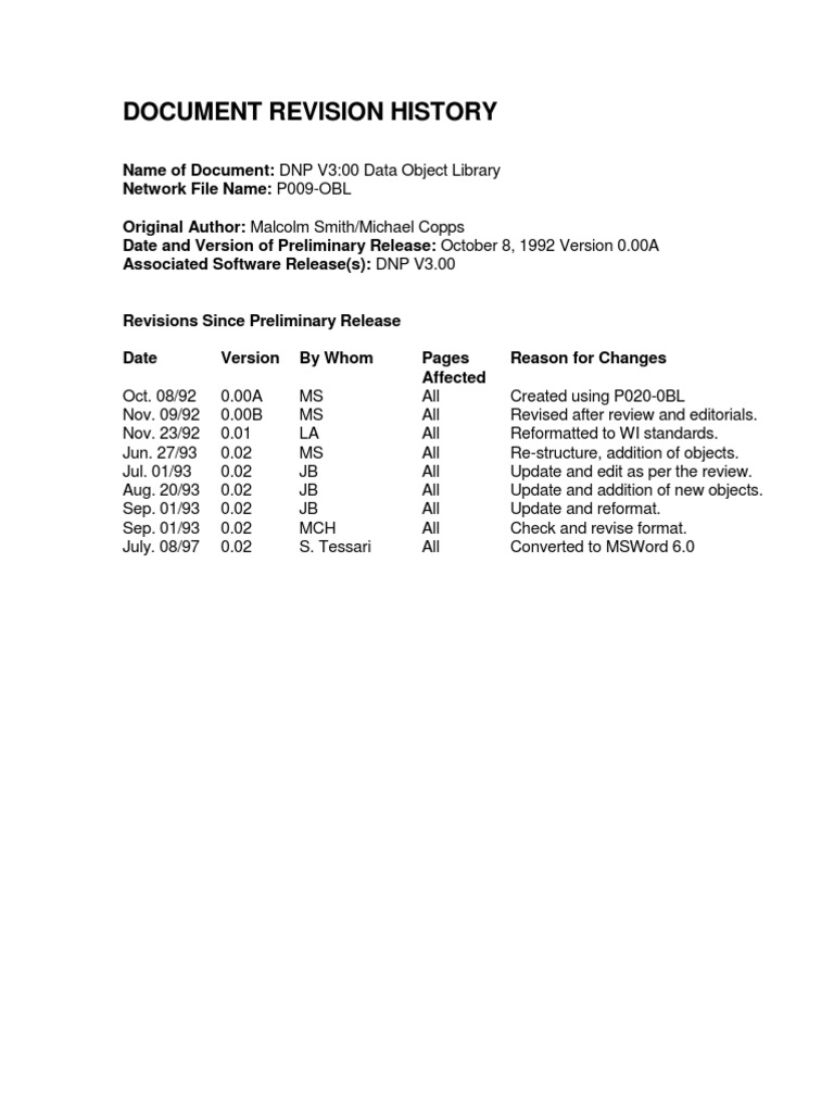 Document Revision History | Download Free PDF | Data Type | Osi Model