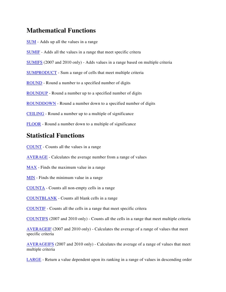 Microsoft Excel Functions | PDF | Internal Rate Of Return | Net Present ...