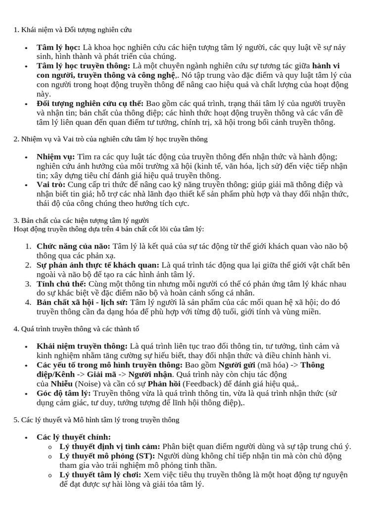 Tom Tat Ly Thuyet TLHTT c123 | PDF