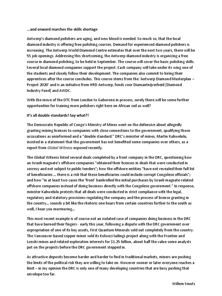 Ceterum Censeo July2012 WJS | PDF | Democratic Republic Of The Congo ...