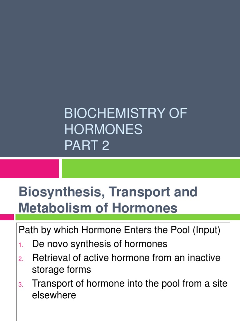 Biochemistry of Hormones 2 | PDF | Biosynthesis | Auxin