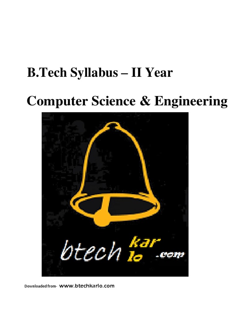 B.tech MDU Syllabus (CSE) 2yr "F" Scheme | PDF | C++ | Instruction Set