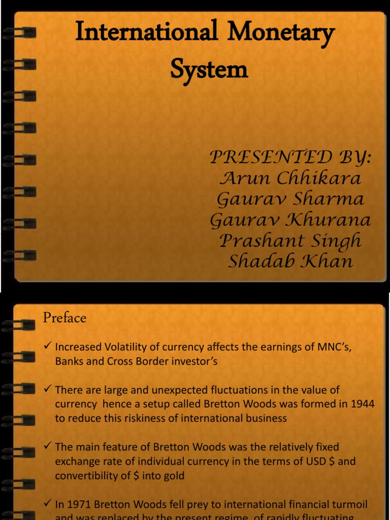 International Monetary Systems | PDF | Fixed Exchange Rate System ...