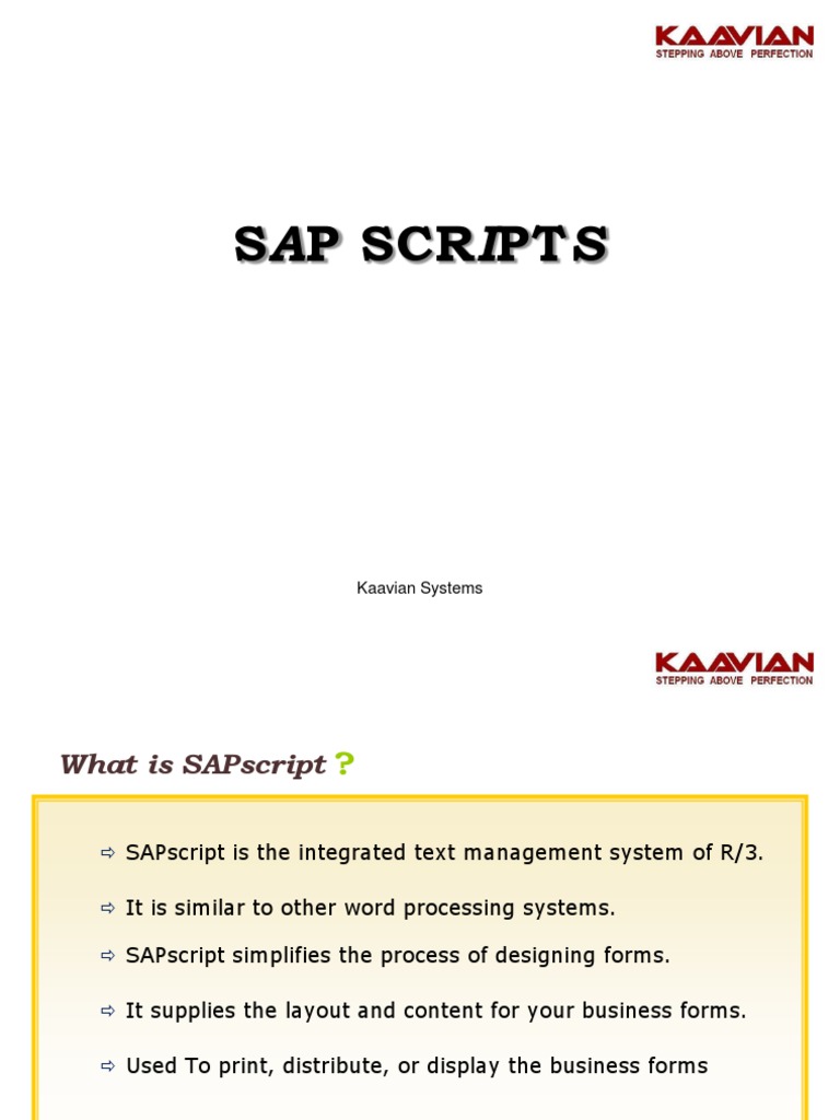 25 Kaavian SAP Script | PDF | Page Layout | Variable (Computer Science)