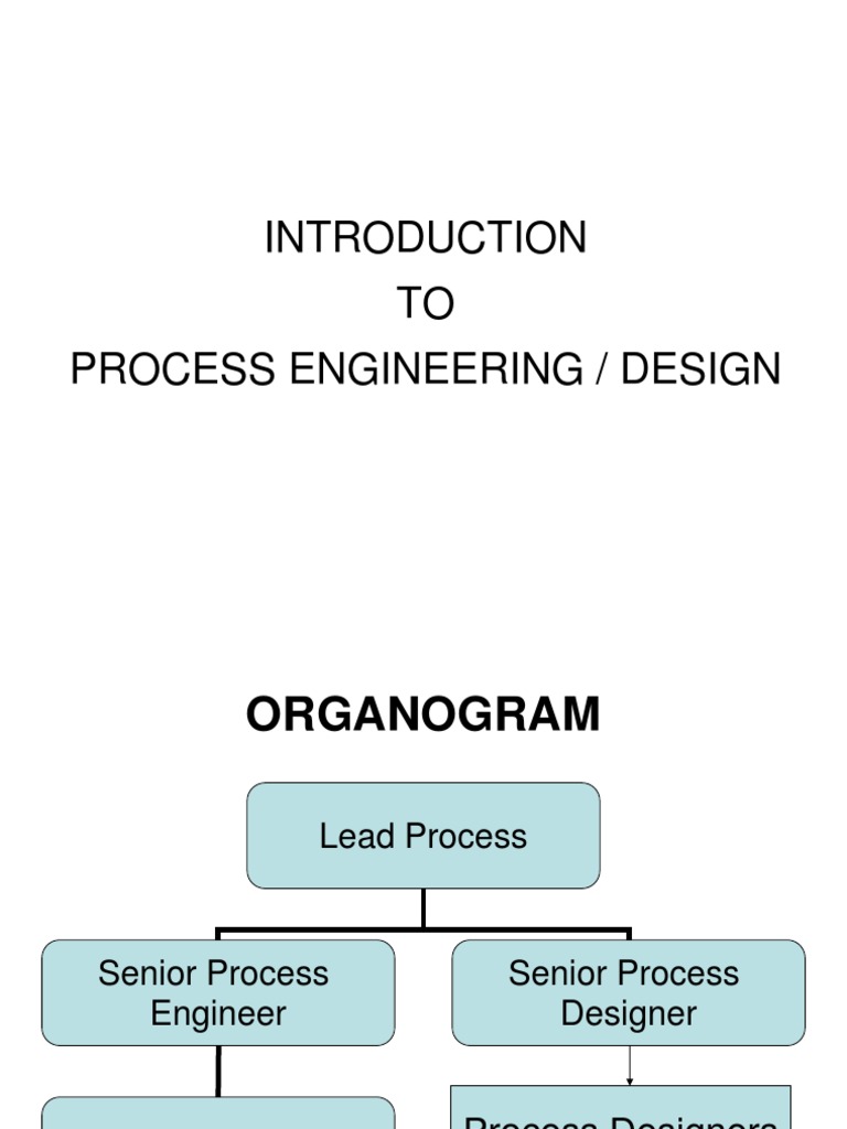 Process Design Induction - Introduction To Process Engineering | PDF ...