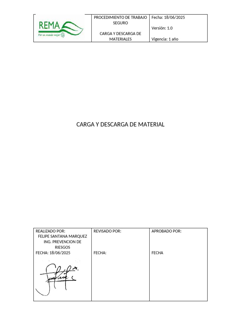 Pts Carga y Descarga de Material | PDF | Camión | Ambulancia