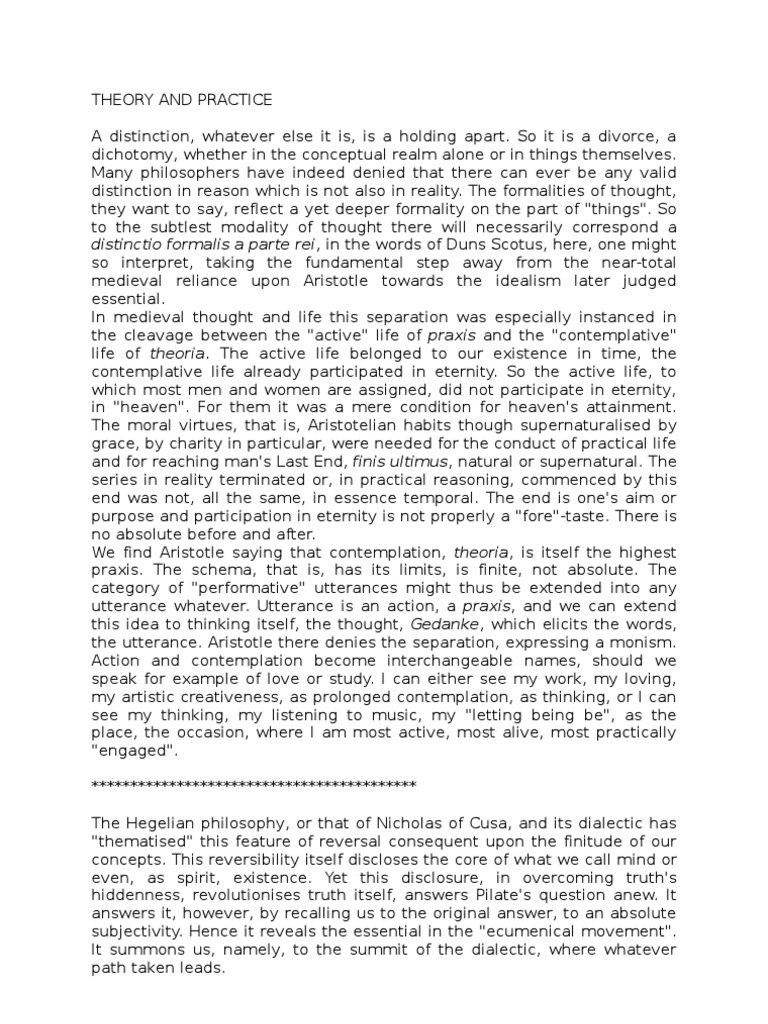 Theory and Practice | PDF | Idealism | Absolute (Philosophy)