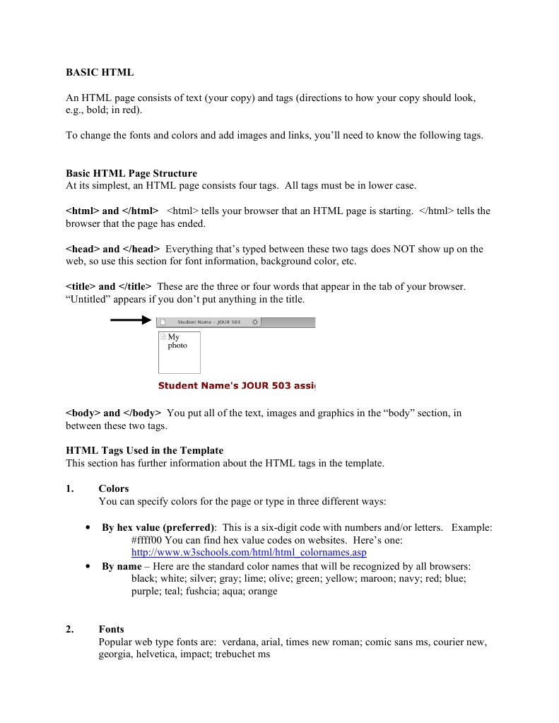 Creating HTML Pages | Html Element | Html