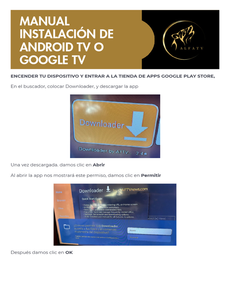 Manual Instalacion Google TV y Android TV | PDF