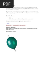 EXPERIMENTO CON GLOBOS Y LUPA en Proceso | PDF | Color | Ligero