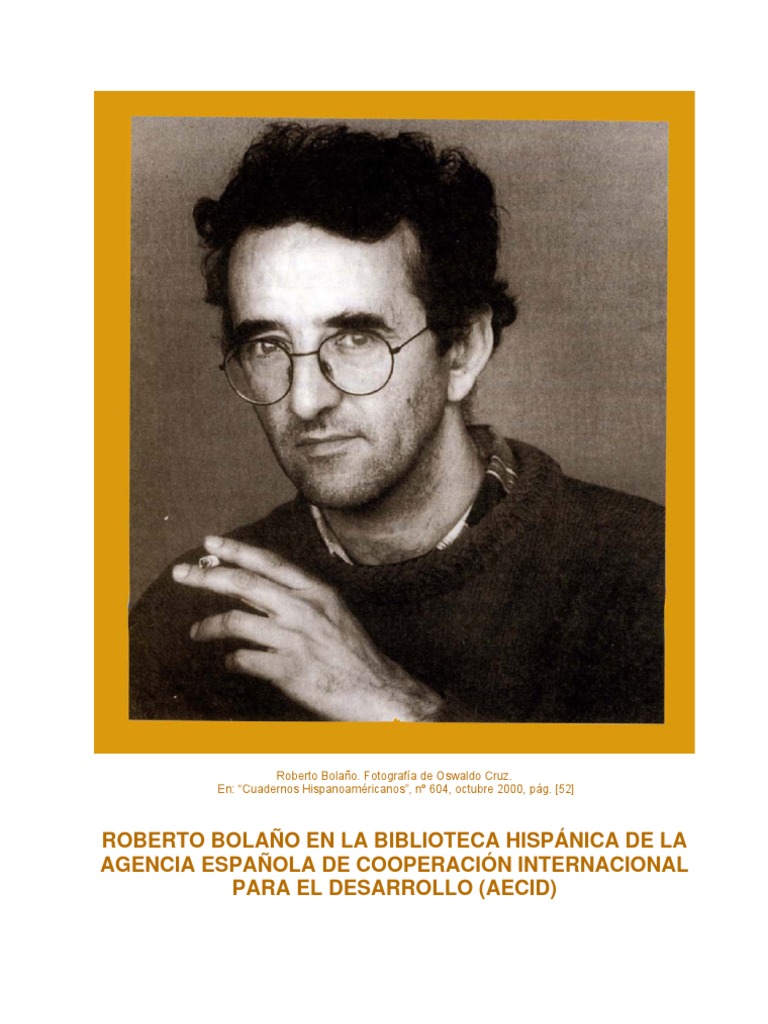 Bibliografía de Roberto Bolaño en AECID | PDF | Trabajos | Literatura ...