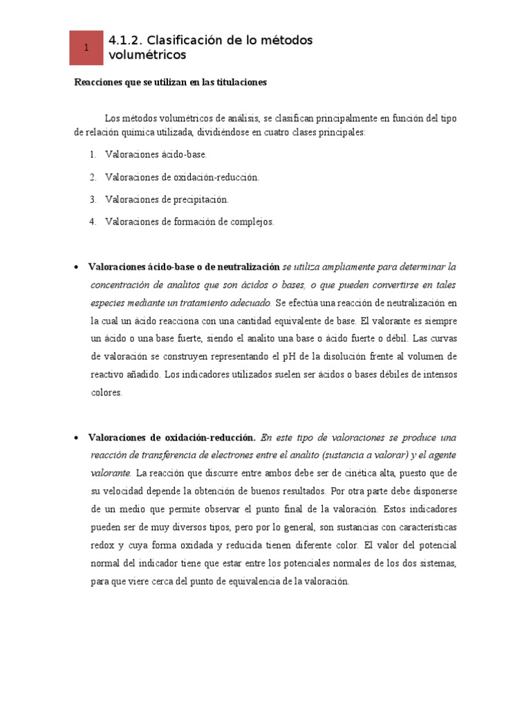 Volume Tria | PDF | Valoración | Química