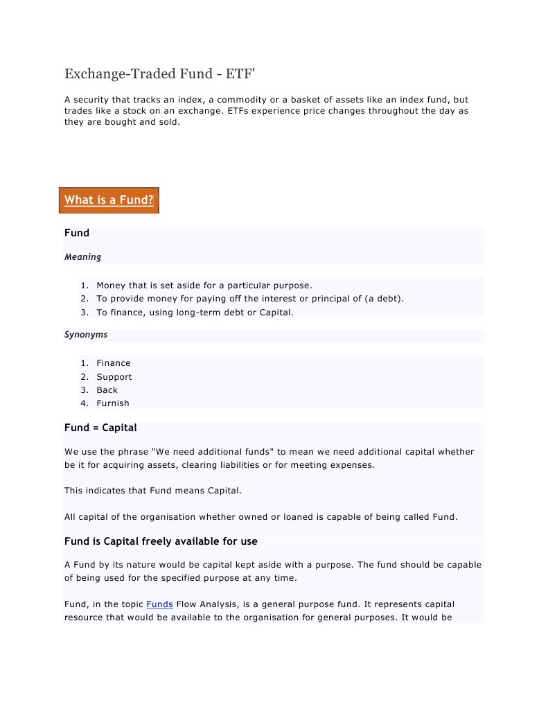 Understanding Funds Flow: An In-Depth Explanation of Funds, Working ...