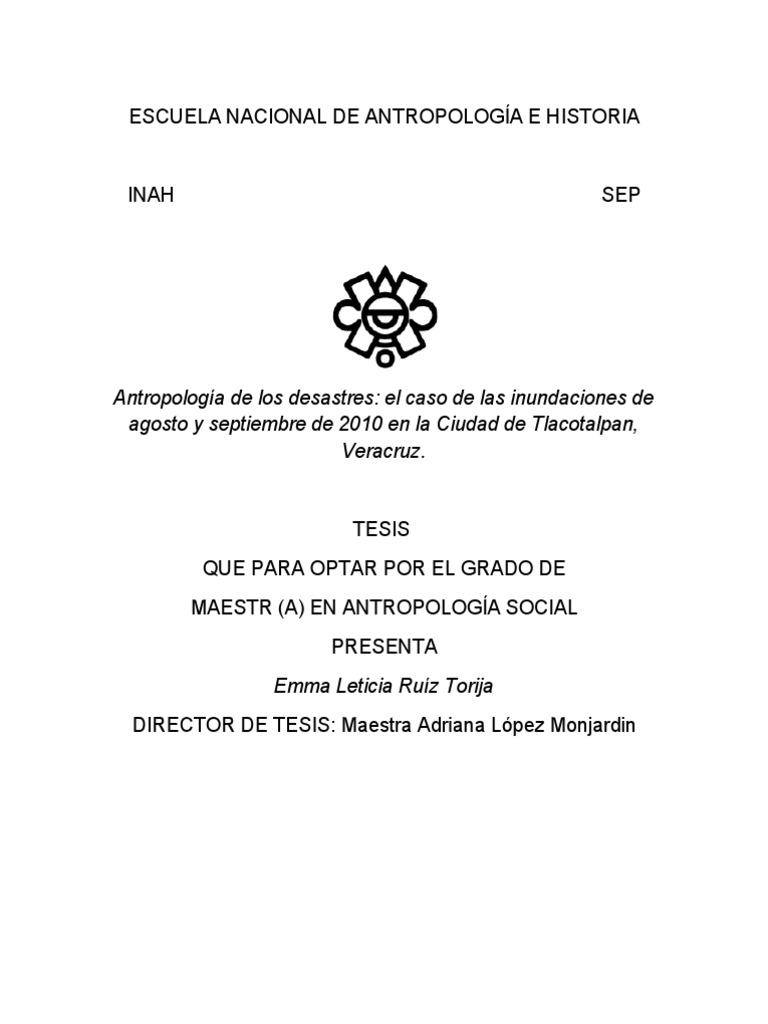 Tesis Emma Ruiz Torija Enah 2012 | PDF | Vulnerabilidad | Riesgo