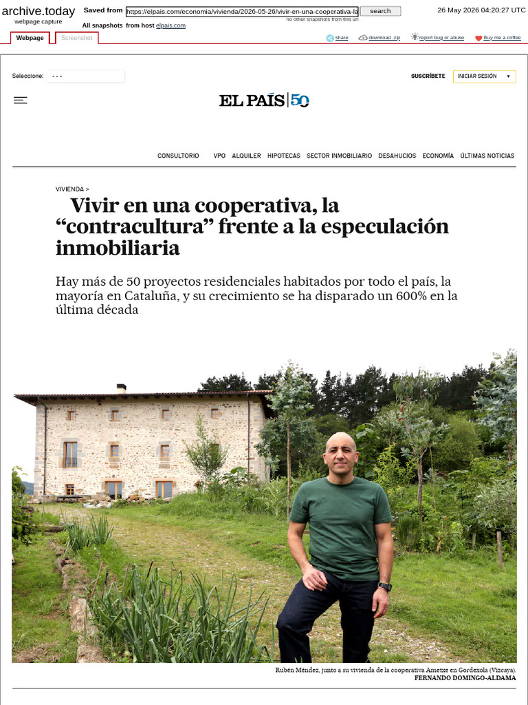 Vivir en Una Cooperativa, La “Contracultura” Frente a La Especulación ...