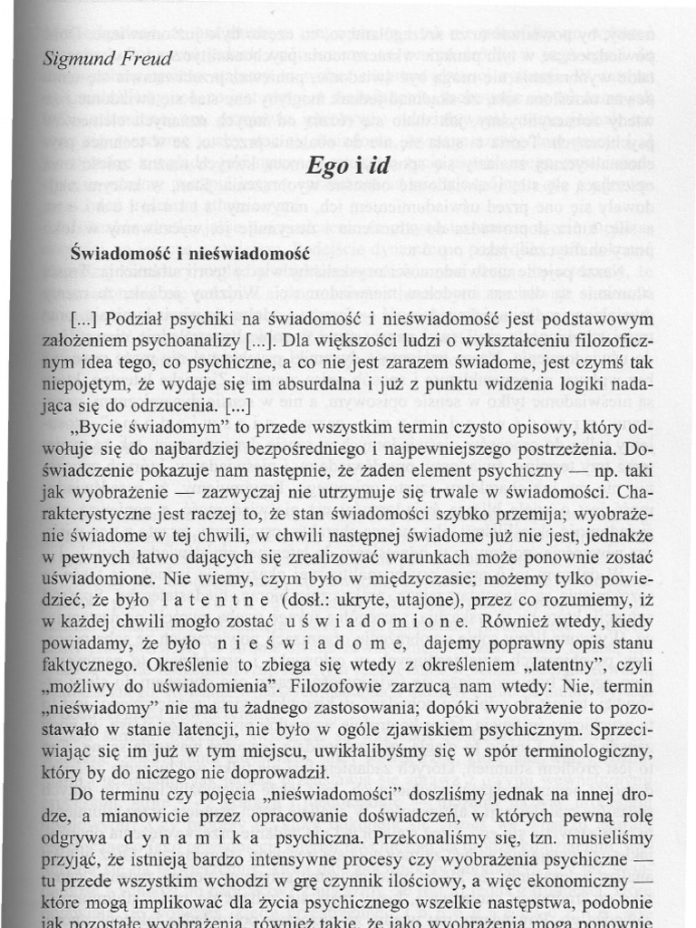 Freud-Ego I Id | PDF