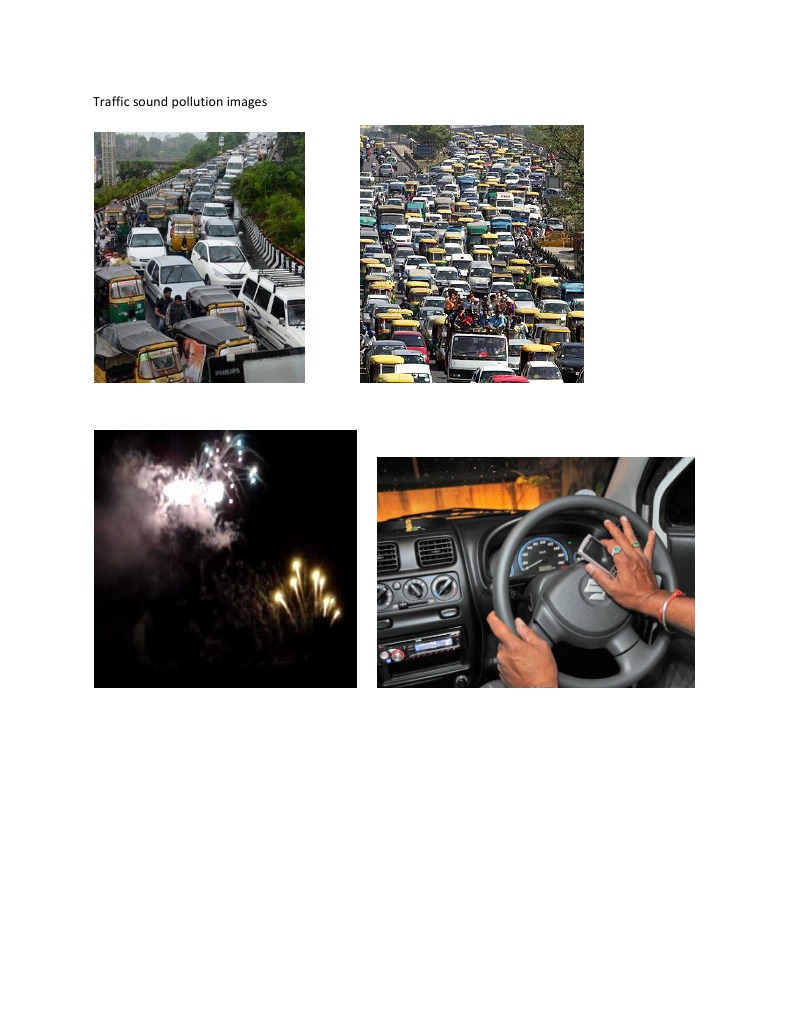 Traffic Noise Pollution Visuals | PDF