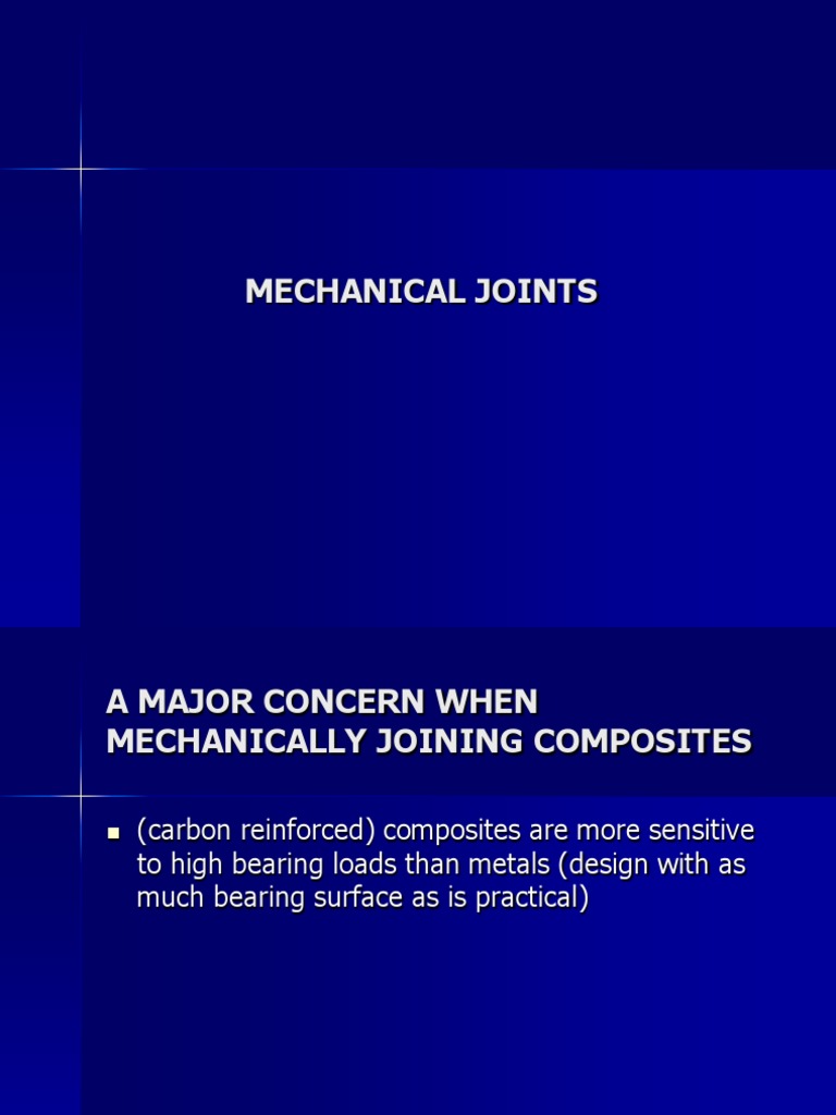 Mech Joint | Download Free PDF | Composite Material | Strength Of Materials