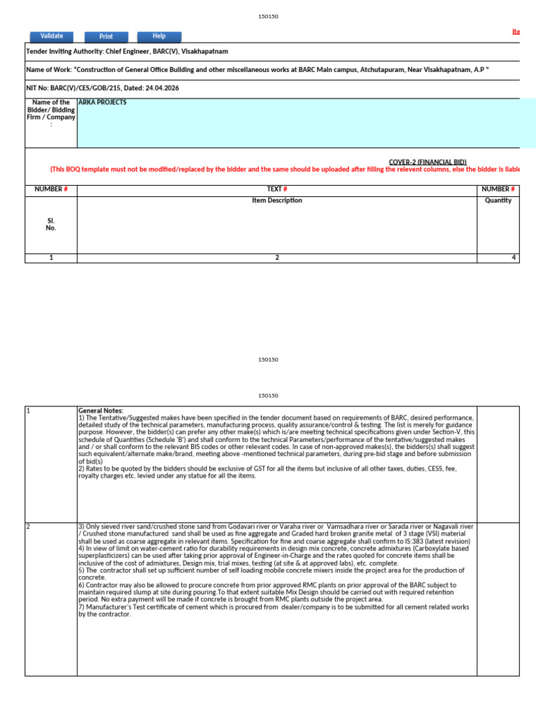Boq 952979 | PDF