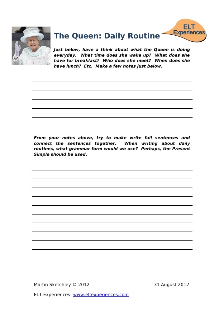 The Queen Daily Routine | PDF