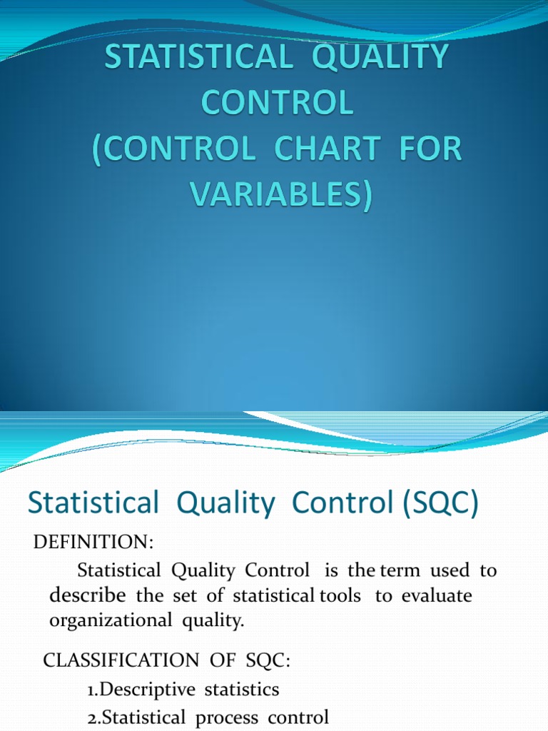 Statistical Quality Control 2 | PDF | Normal Distribution | Standard ...