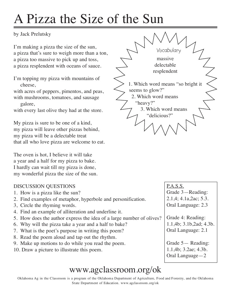 Pizza Poem | PDF