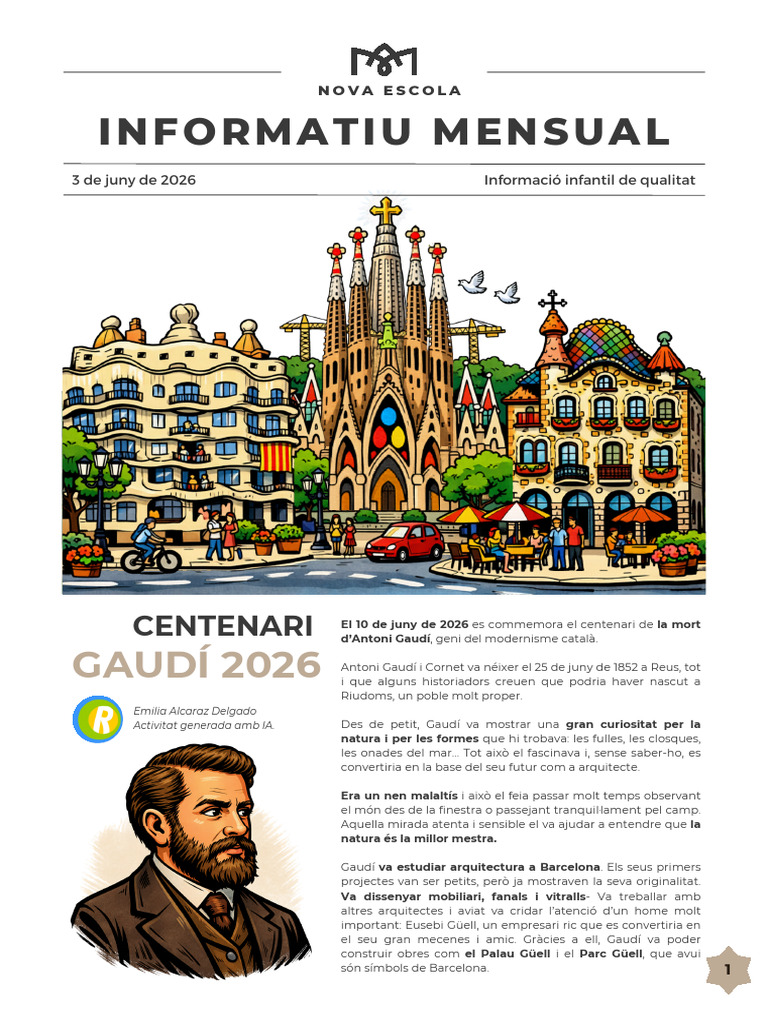 Centenari Gaudi 2026 | PDF