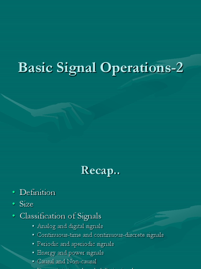 Basic Signal Operations-2 | PDF | Function (Mathematics) | Functions ...