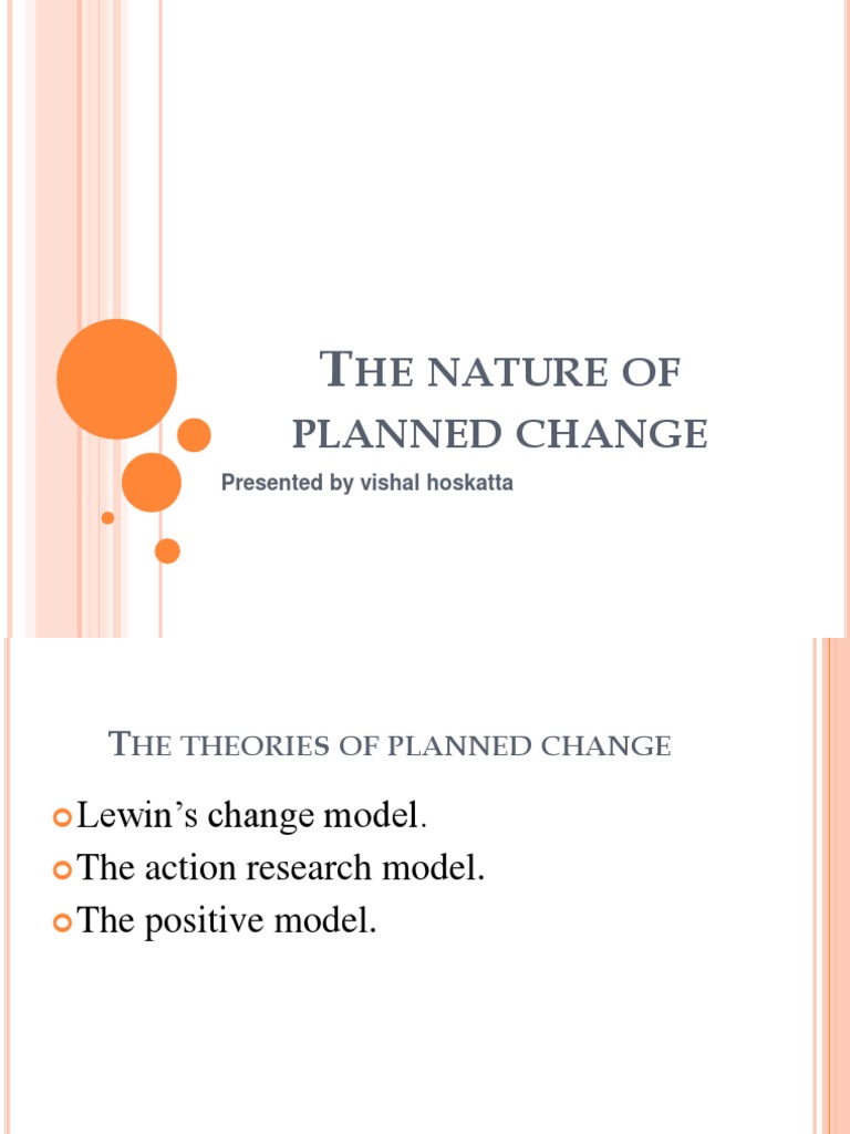 The Nature of Planned Change | PDF | Action Research | Motivation