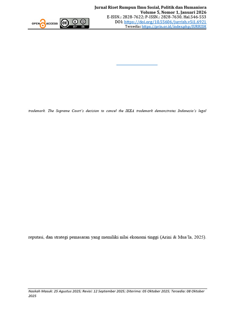 JURRISH+Vol+5+No+1+Januari+2026+546-553 | PDF