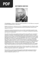 Talambuhay Ni Severino Reyes | PDF
