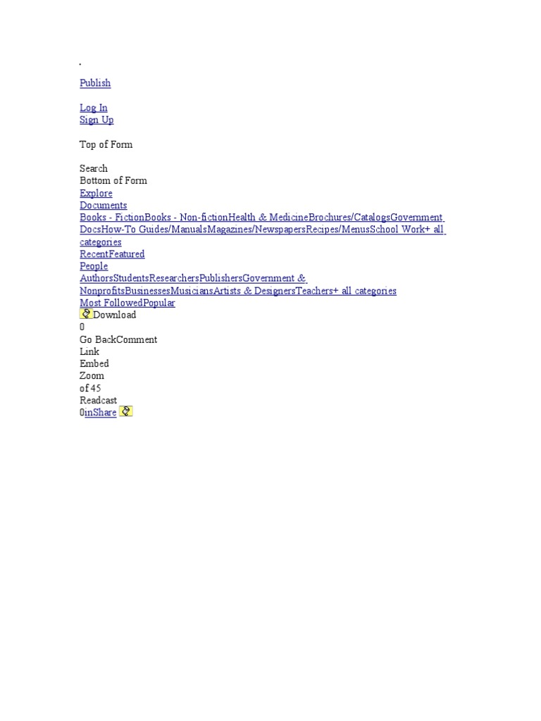 Top of Form Search Bottom of Form | PDF | Html | Markup Language