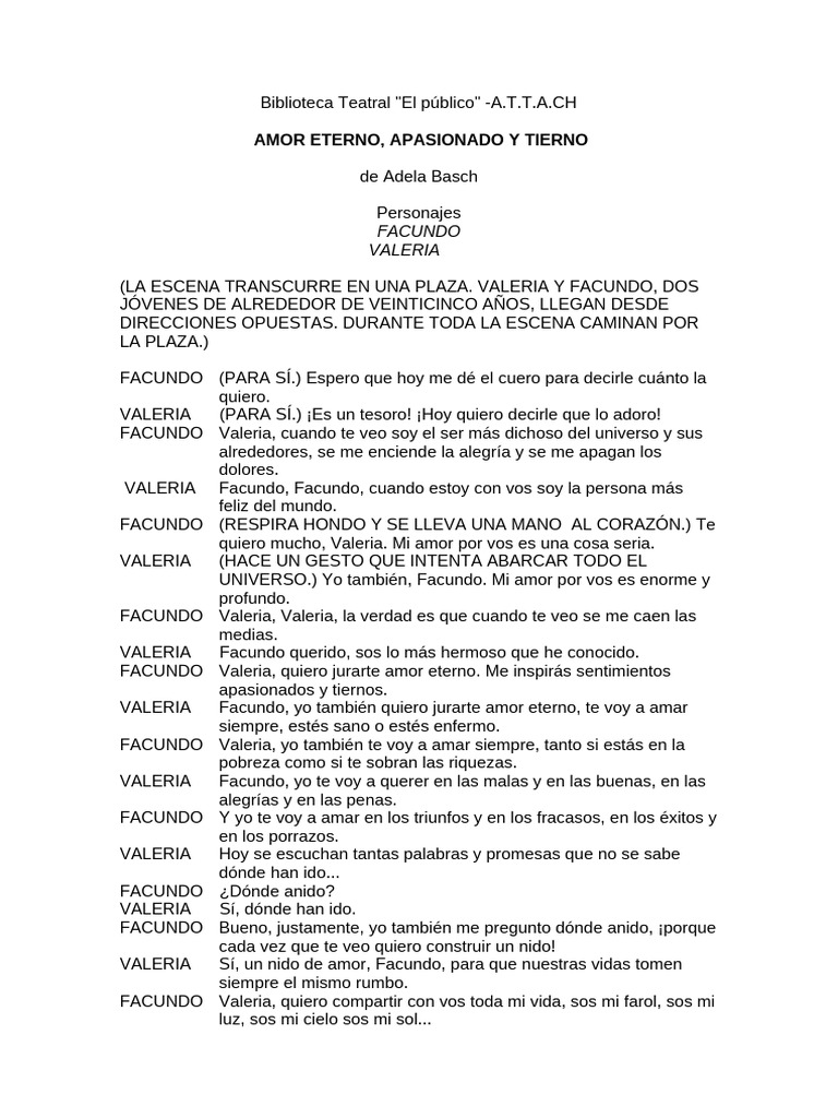 Basch, a. Amor Eterno, Apasionado y Tierno | PDF | Amor