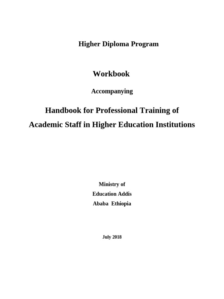 HDP Work Book Final | PDF | Learning | Learning Styles
