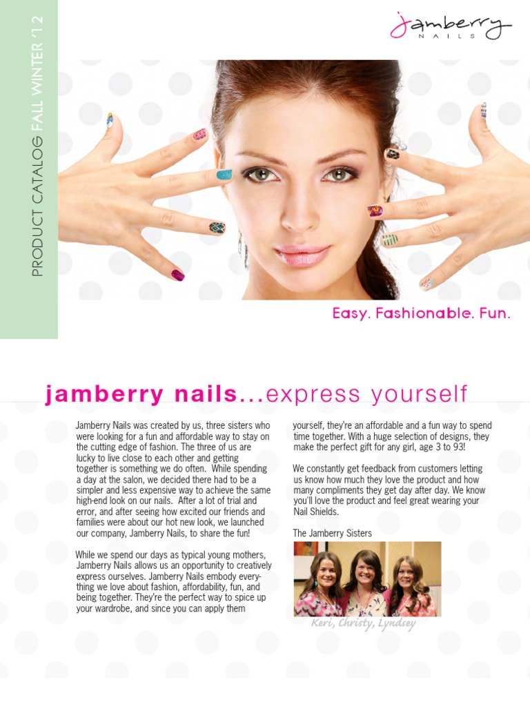 Jamberry Nails Fall Winter 2012 Catalog | PDF | Nail (Anatomy) | Magenta