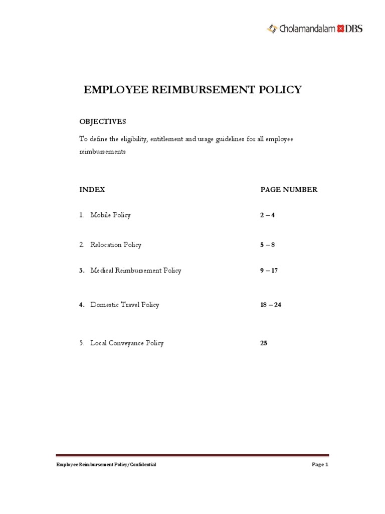Employee Reimbursement Policy Overview | PDF | Public Transport | Physician