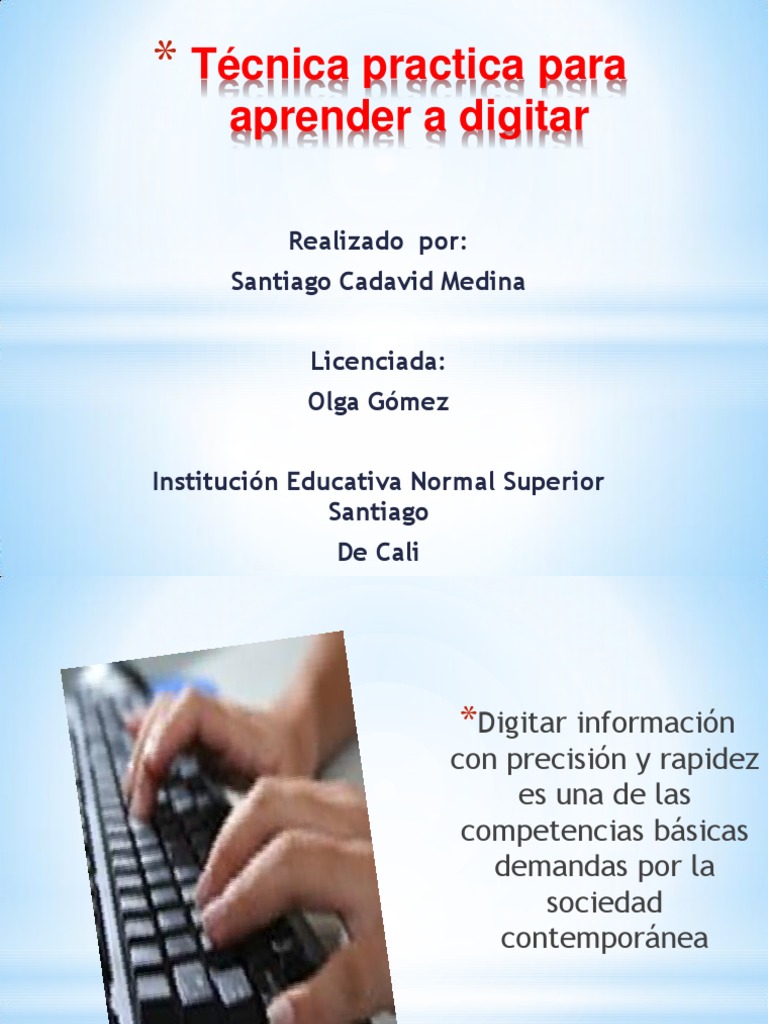 Técnica Efectiva para Aprender a Digitar | PDF | Crecimiento personal y ...