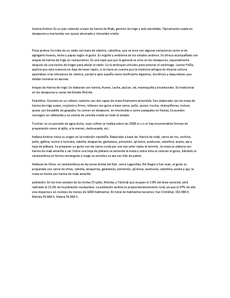Acema Andina: Pan Tradicional Venezolano | PDF | Cocina de las Americas ...
